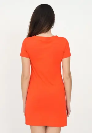 Moschino Detail T-shirt Dress - Orange