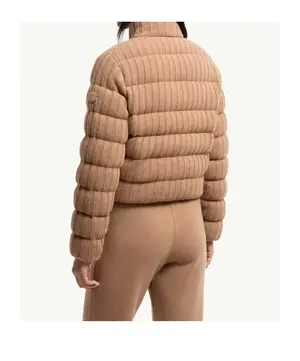 Moncler Wool Cashmere Blend Padded Cardigan