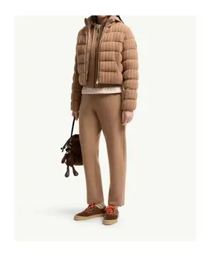Moncler Wool Cashmere Blend Padded Cardigan