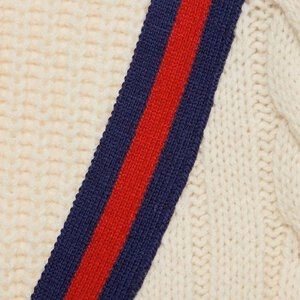 Gucci V-neck Cable-knit Cardigan