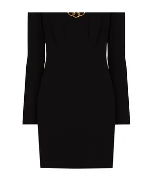 Givenchy Chain-trim Long-sleeve Mini Dress