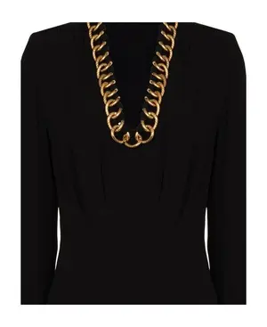 Givenchy Chain-trim Long-sleeve Mini Dress