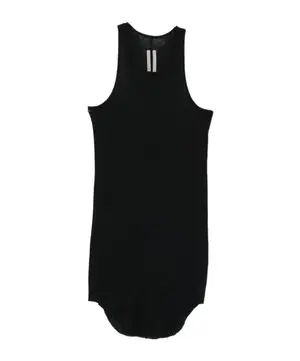 Rick Owens Temple Basic Ribbed Knitted Top - Black