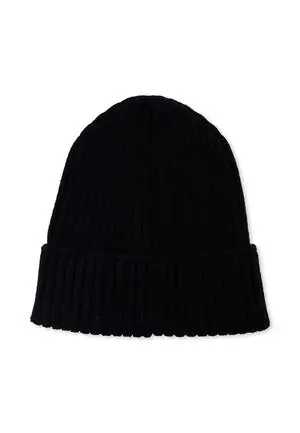 Moncler Logo Patch Beanie - Black