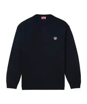 Kenzo Lucky Tiger Embroidered Knit Jumper