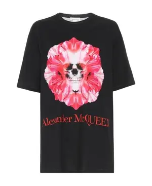 Alexander Mcqueen Round Neck T-shirts For Women
