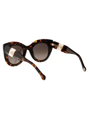 Carolina Herrera Butterfly Full Rim Sunglasses - Brown