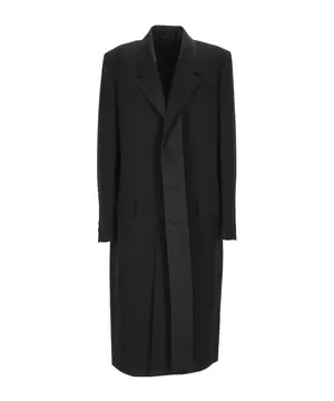 Fendi Single Breasted Trench Coat - Black