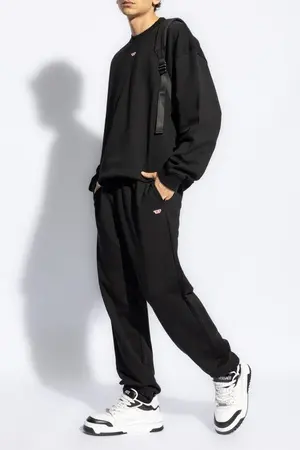 DIESEL® Logo-patch Cotton Track Pants