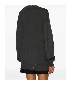 Isabel Marant Étoile Distressed Ring Embellished Jumper