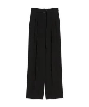 Max Mara Belted Trousers - Black