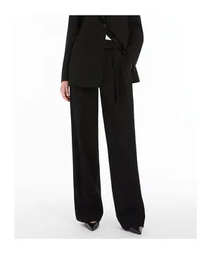 Max Mara Belted Trousers - Black