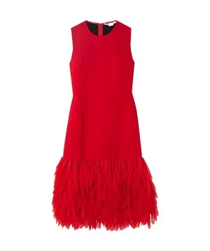 Stella McCartney Sleeveless Tasseled Mid-length Dress