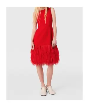 Stella McCartney Sleeveless Tasseled Mid-length Dress