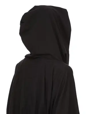 Rick Owens Temple Cropped Hooded Top - Black