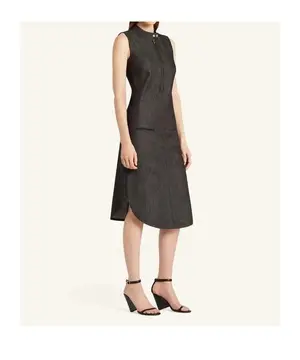 COURREGES Zip-front Sleeveless Dress With Adjustable Collar