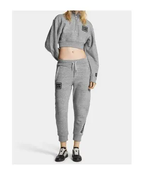 Dsquared2 Logo Printed Drawstring Sweatpants - Grey