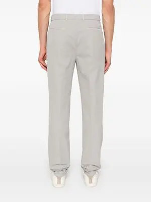 Brunello Cucinelli Leisure-fit Pleated Gabardine Trousers - Grey