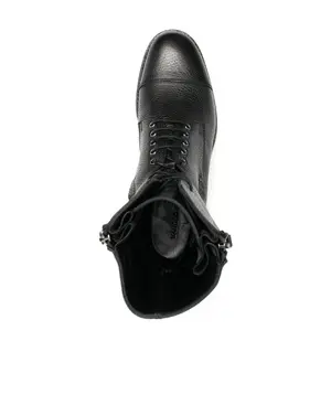 Manolo Blahnik Leather Combat Boots