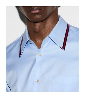 Gucci Web Trim Oxford Shirt