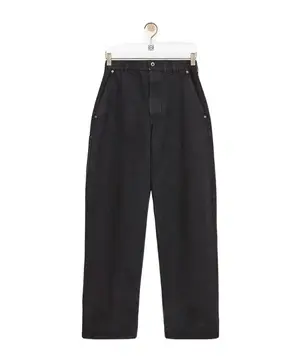 Loewe Mid-rise Straight Leg Trousers - Anthracite
