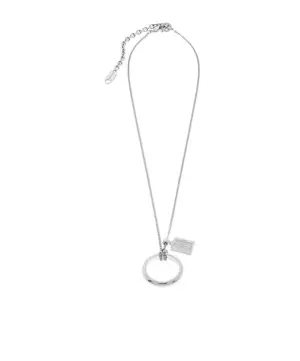 Balenciaga Ring Pendant Necklace - Silver