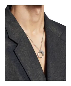 Balenciaga Ring Pendant Necklace