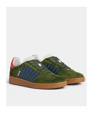 Dsquared2 Dan" Low-top Sneakers With Striped Detailing - Green