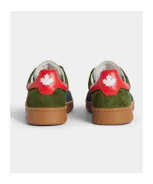 Dsquared2 Dan" Low-top Sneakers With Striped Detailing - Green
