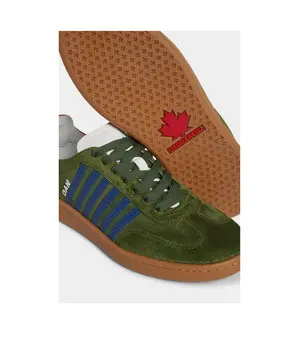 Dsquared2 Dan" Low-top Sneakers With Striped Detailing - Green