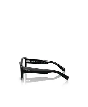Prada Geometric Eyeglasses - Black