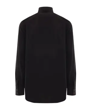 Prada Logo Plaque Long-sleeved Shirt