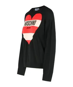 Moschino Intarsia Heart Pullover