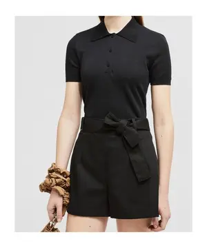 Moncler Logo Embroidered Short Sleeve Button-up Cardigan