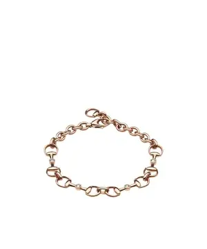 Gucci Horsebit Diamond 18k Bracelet - Yellow