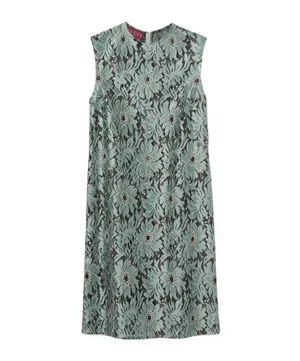 Gucci Floral Lace Sleeveless Dress - Gray