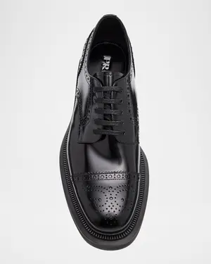 Prada Brogue Lace-up Derby Shoes