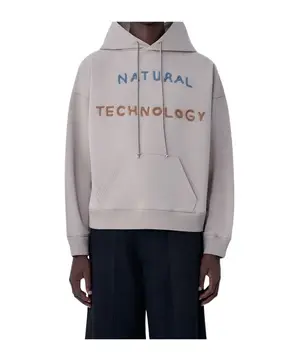 STORY MFG. Geo Hooded Sweatshirt - Gray