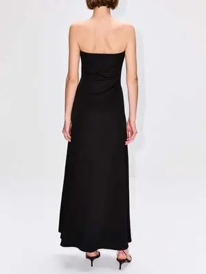 Christopher Esber Off-shoulder Ribbed Maxi Dress