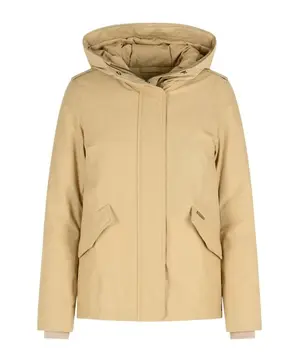 Woolrich Hooded Casual Jacket - Nude