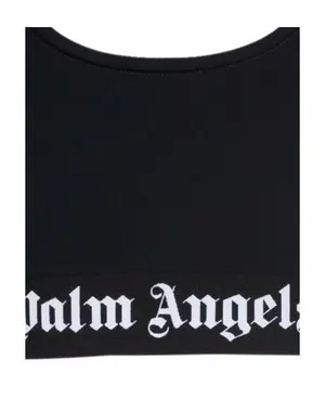 Palm Angels Scoop Neck Cropped Vest Top