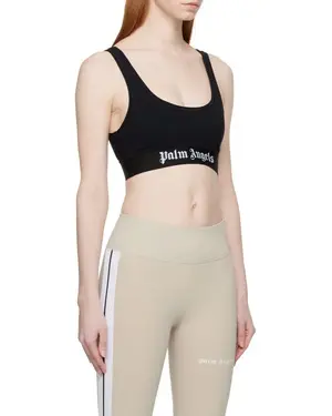 Palm Angels Scoop Neck Cropped Vest Top