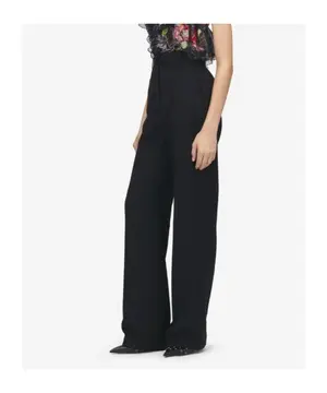 Alexander McQueen High-waisted Tailored Trousers - Black
