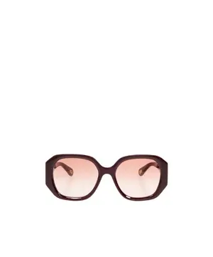 Chloé Rectangular Frame Sunglasses - Pink