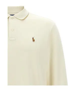 Polo Ralph Lauren Logo Embroidered Polo Shirt - Nude