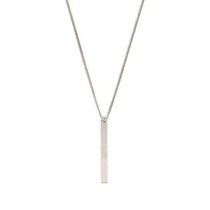 MAISON MARGIELA Numeric Bar Pendant Necklace - Silver