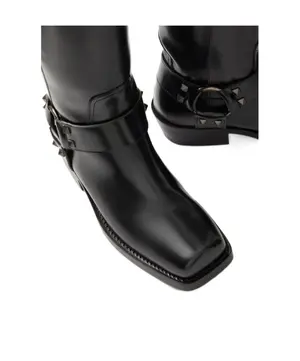 Valentino Garavani Rockstud Ankle Strap Boots