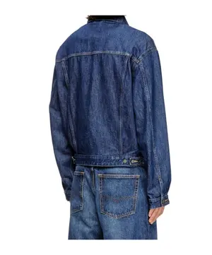 DIESEL® D-ranger Embroidered Denim Trucker Jacket - Medium Blue