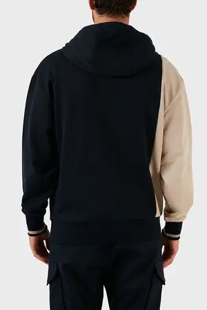 Hugo Boss Color-block Cotton Hoodie