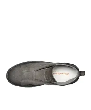 Santoni Suede Elastic Panel High Top Sneakers - Grey